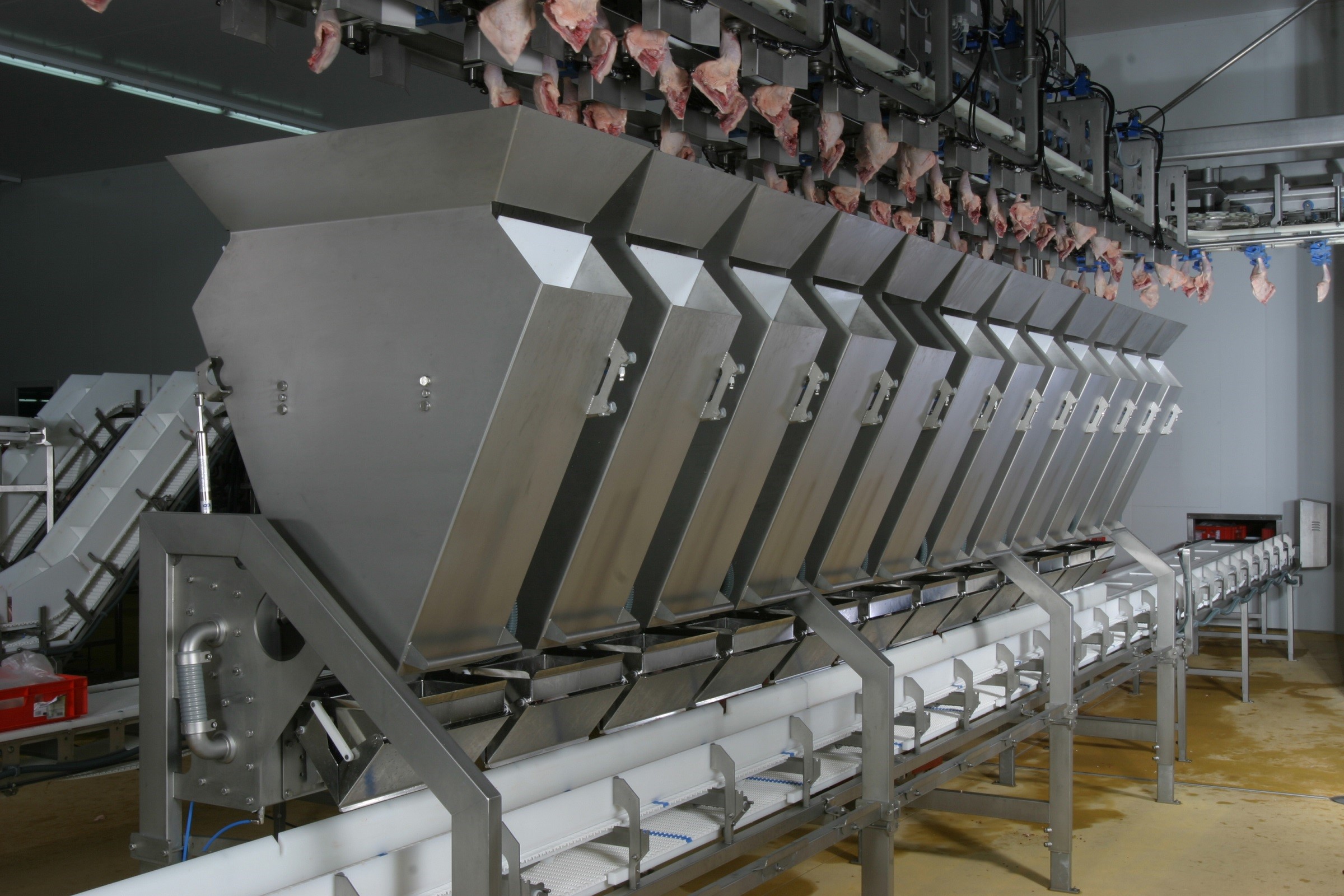 Fixed-Weight Overhead Leg Batching | Marel