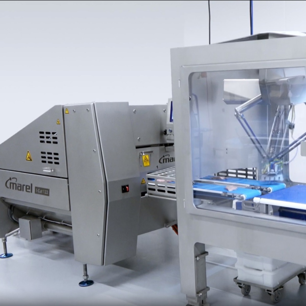 QSR sandwiches and strips production on a breast meat processing line | Marel