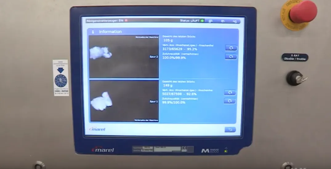 SensorX Poultry X-ray bone detection system | Marel