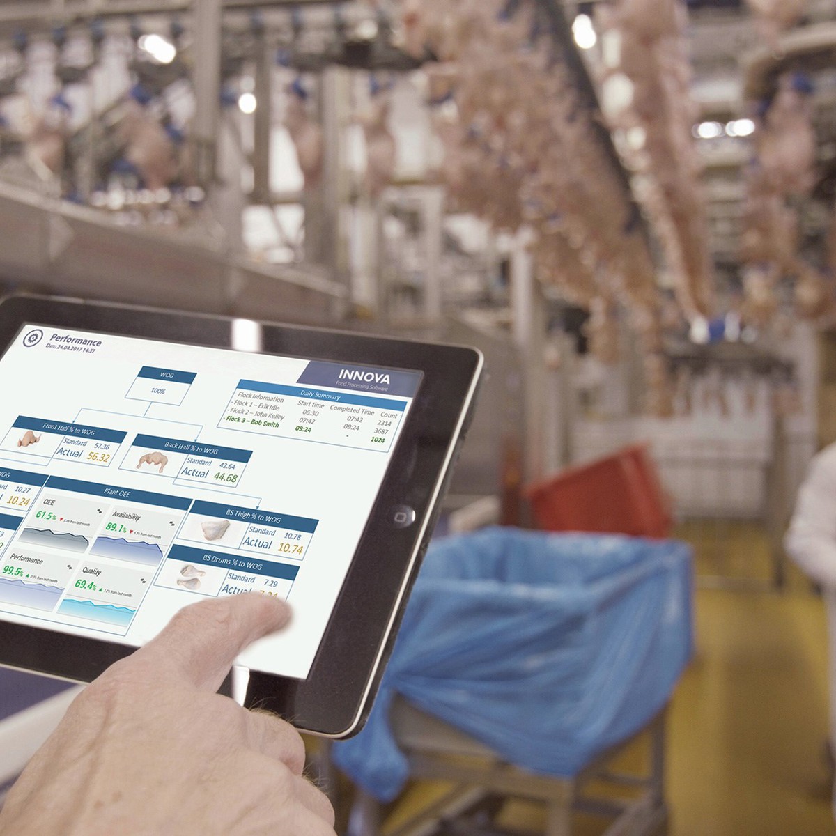 How does software enable the integration of new techniques in an existing poultry plant? | Marel